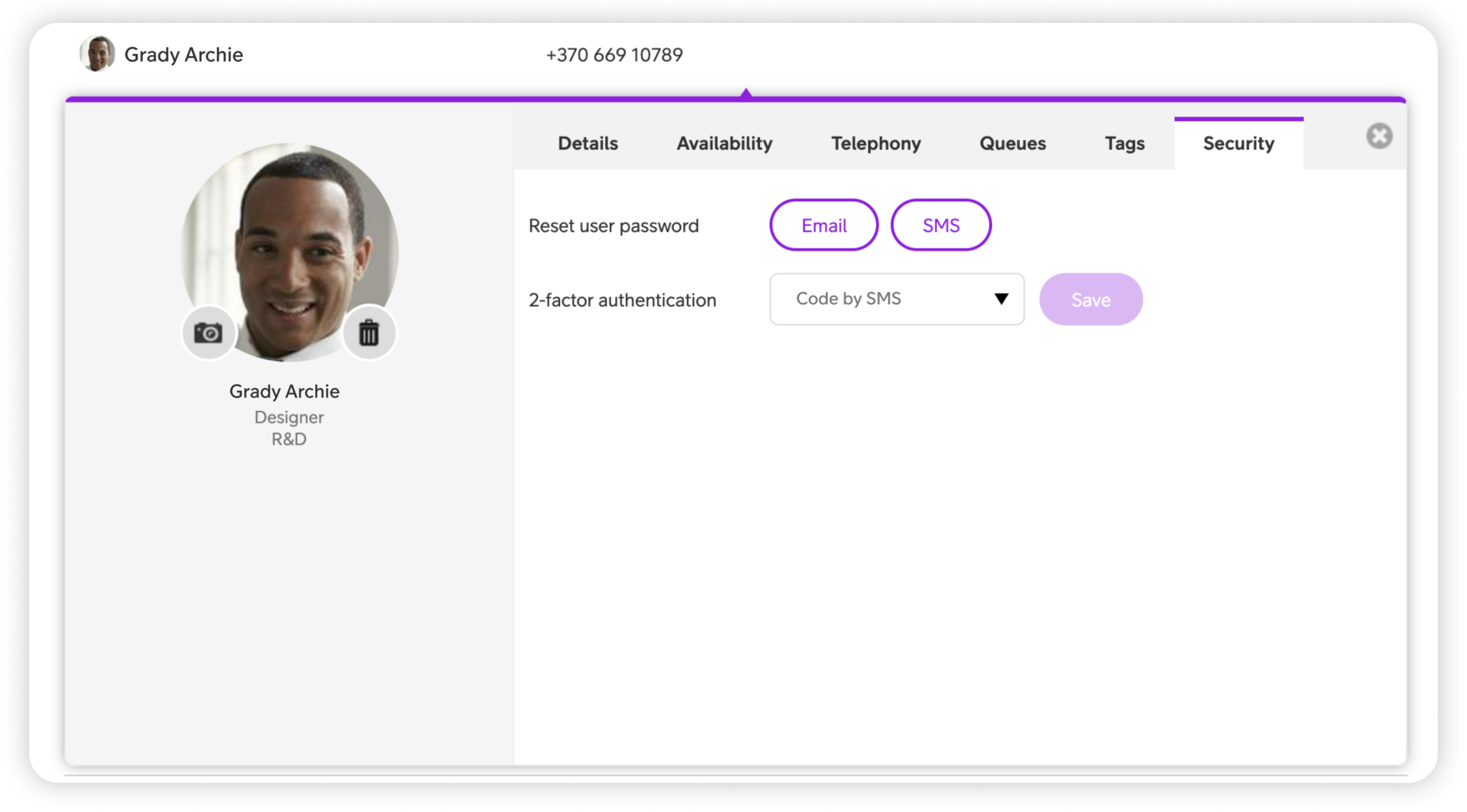 User Administration - Telia Smart Connect