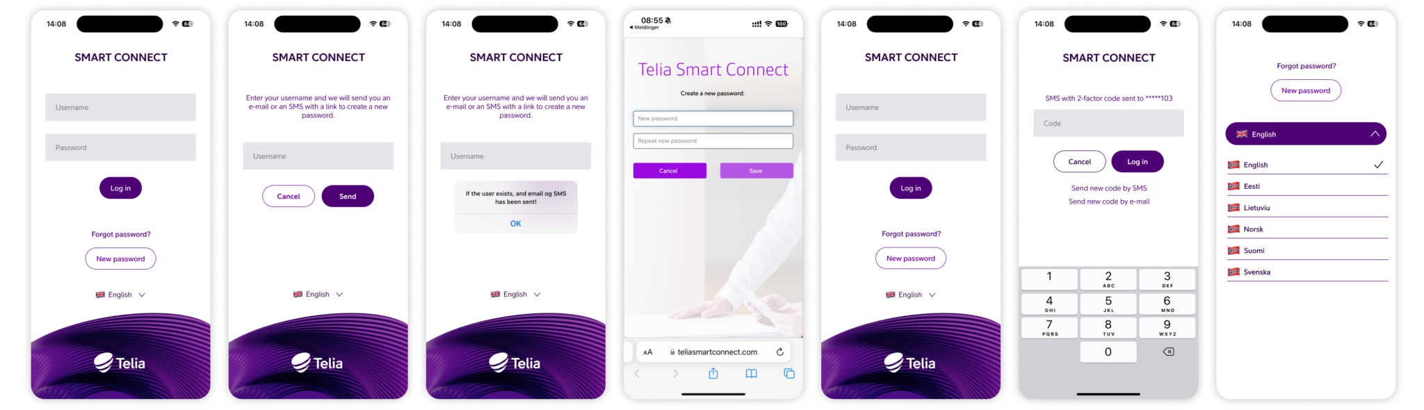 Mobile App - Get Started - Telia Smart Connect