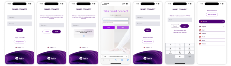 Mobile App - Get Started - Telia Smart Connect