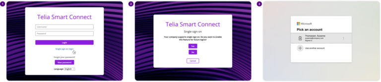 Single Sign-On (SSO) - Telia Smart Connect
